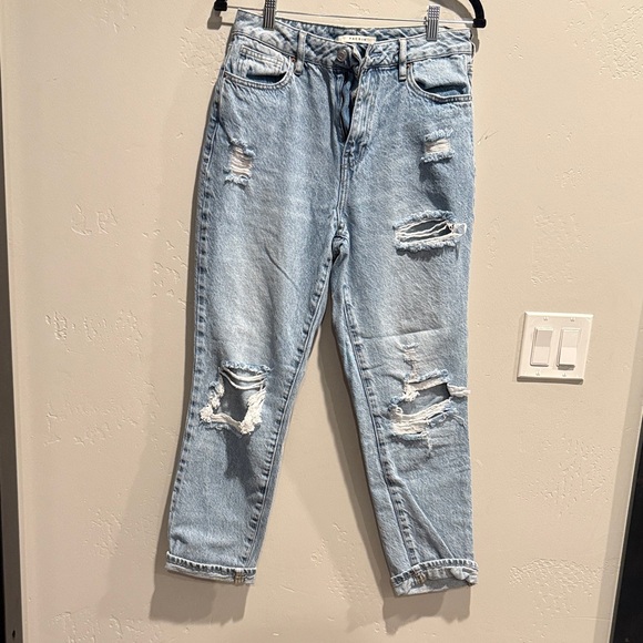 PacSun | Jeans | Pacsun Light Blue Distressed Boyfriend Jeans | Poshmark